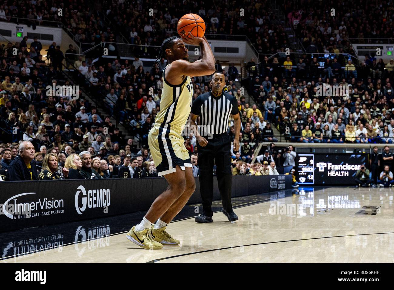 November 28, 2025: Purdue guard C.J. Cox (0) shoots the ball during ...