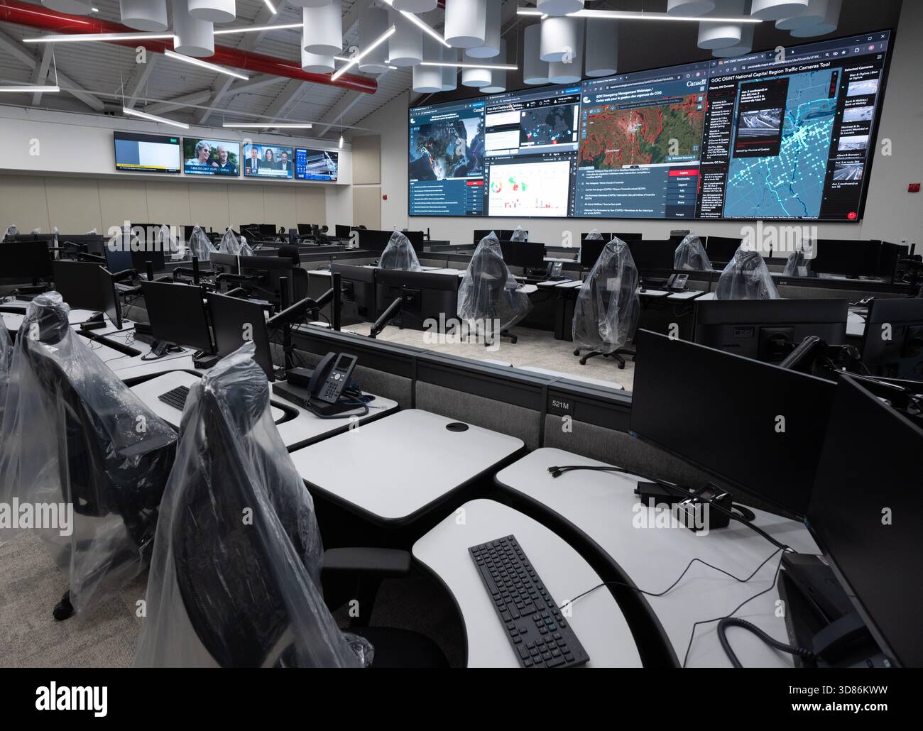 The main operations room is seen during a media tour at the new ...