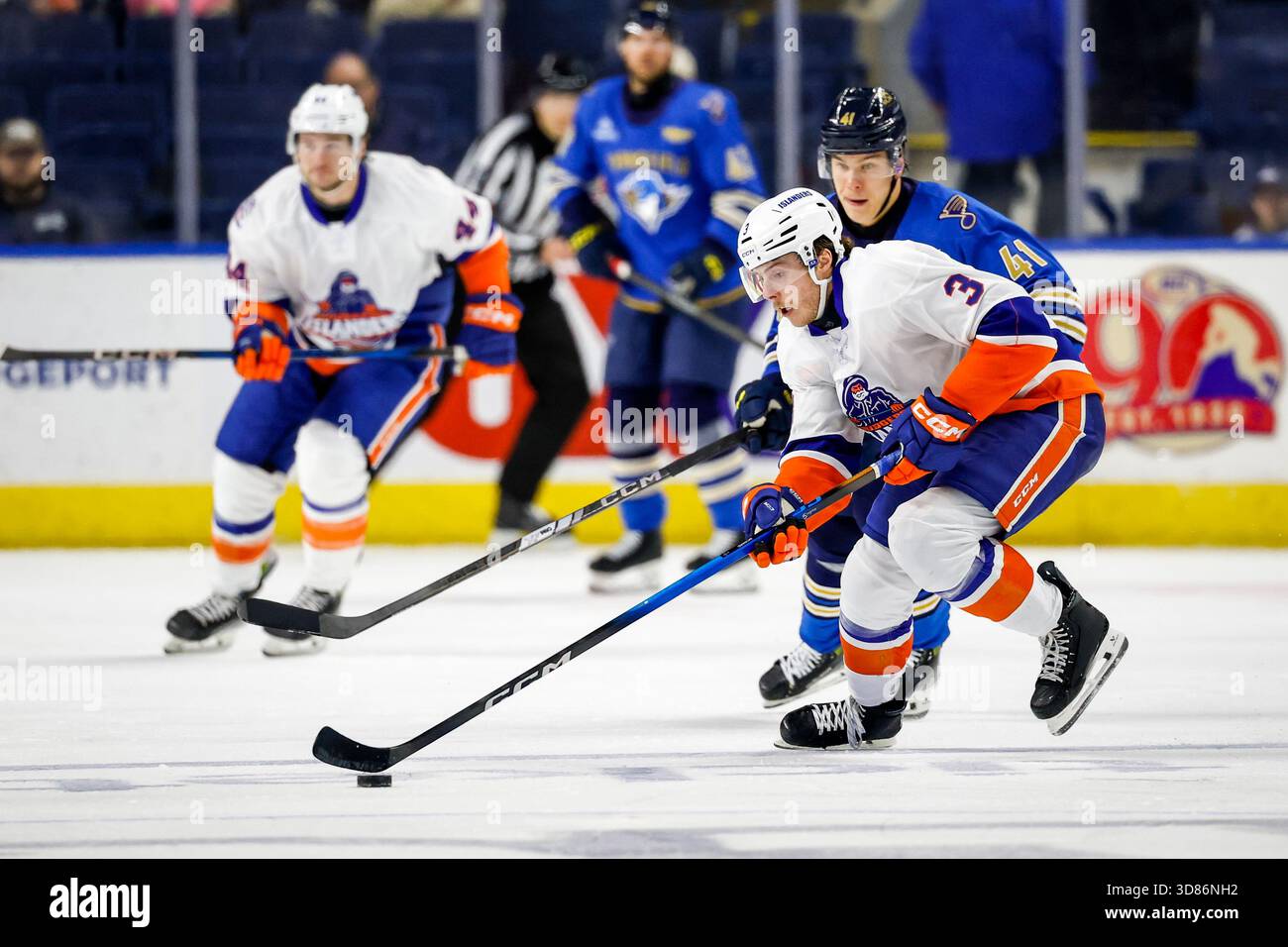 November 28, 2025: Bridgeport Islanders defenseman Cole McWard (3 ...