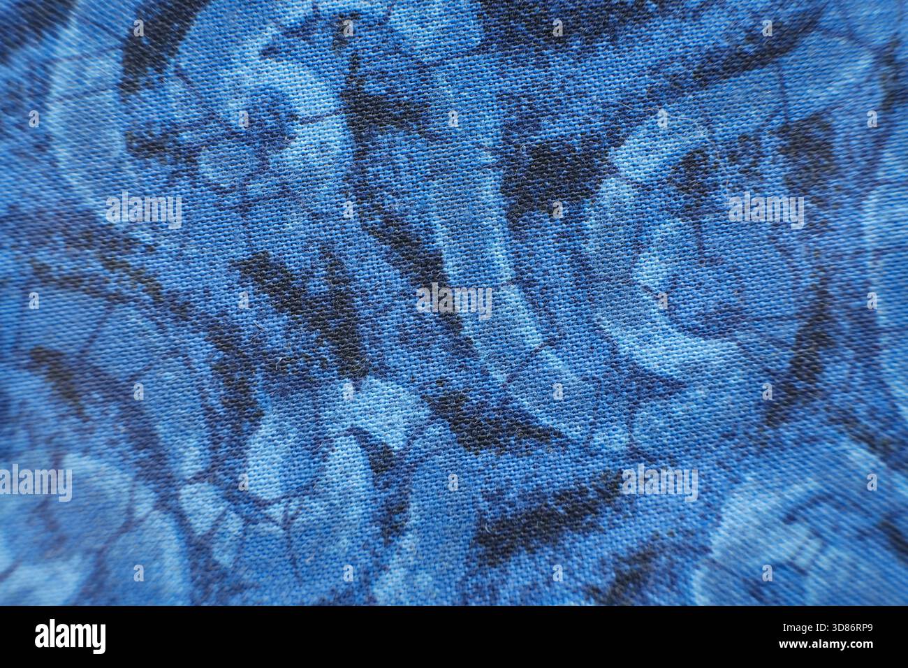 Elegant textile pattern with cool, blue tones Stock Photo - Alamy
