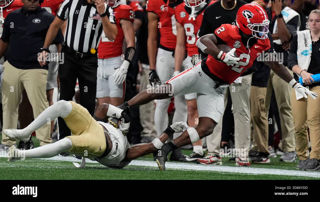 Georgia running back Josh McCray (2) makes the catch agaimnst Georgia ...