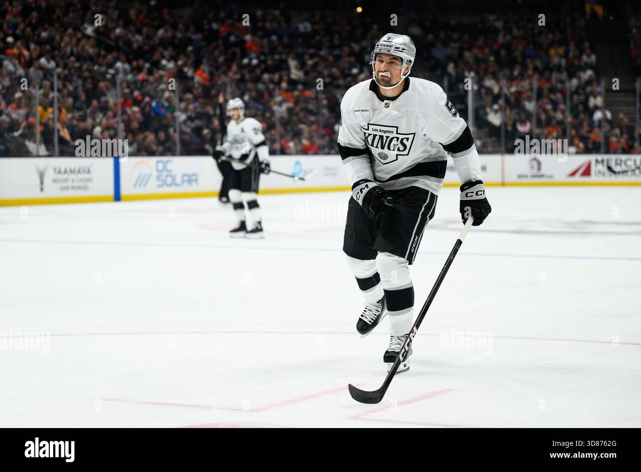 Los Angeles Kings defenseman Cody Ceci (5) skates during the first ...