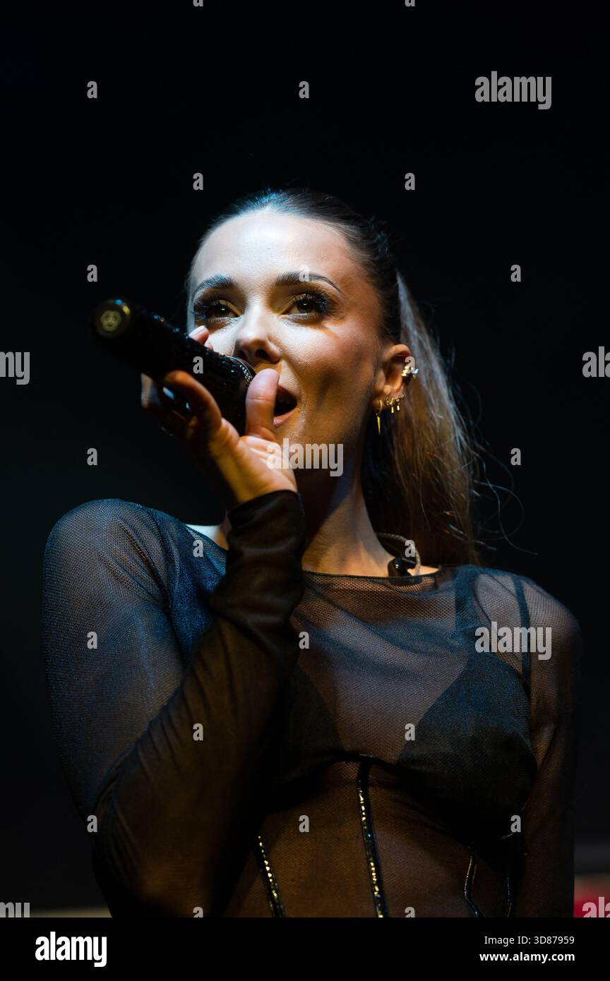 Singer Lorena Gomez performs during the live presentation of her EP ...