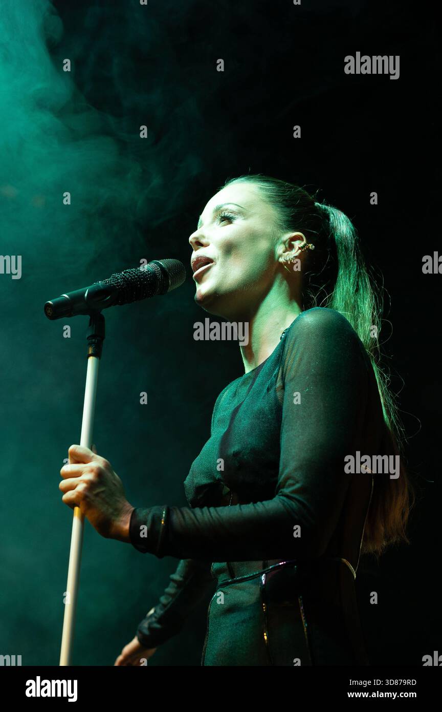 Singer Lorena Gomez performs during the live presentation of her EP ...