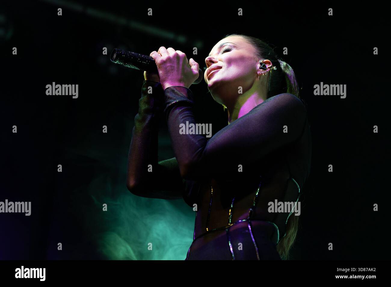 Singer Lorena Gomez performs during the live presentation of her EP ...