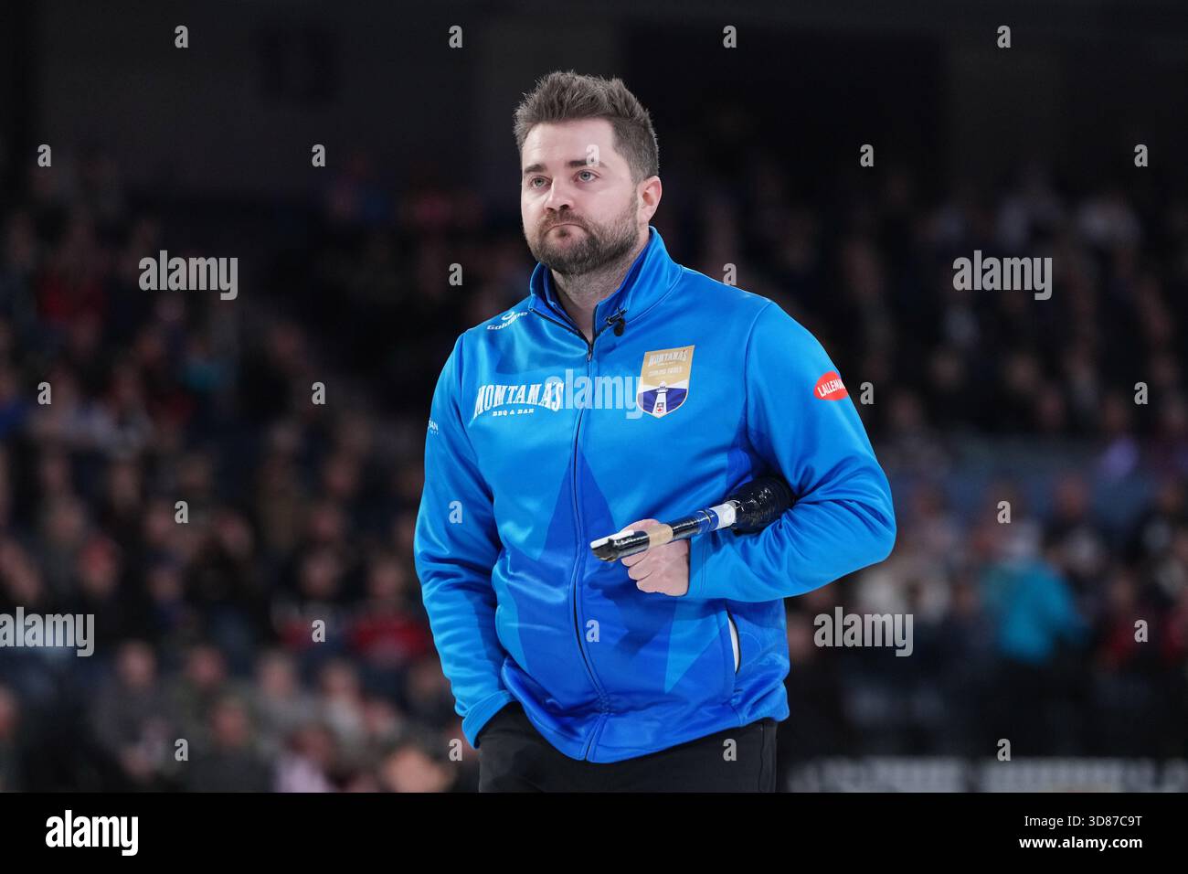 Team Dunstone skip Matt Dunstone looks on during Canadian Olympic ...