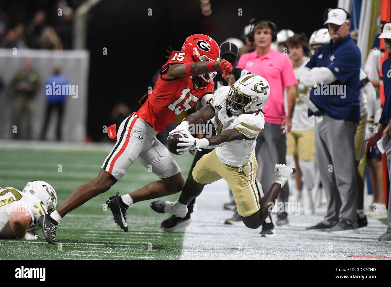 ATLANTA, GA - NOVEMBER 28: Running back Jamal Haynes #1 of the Georgia ...