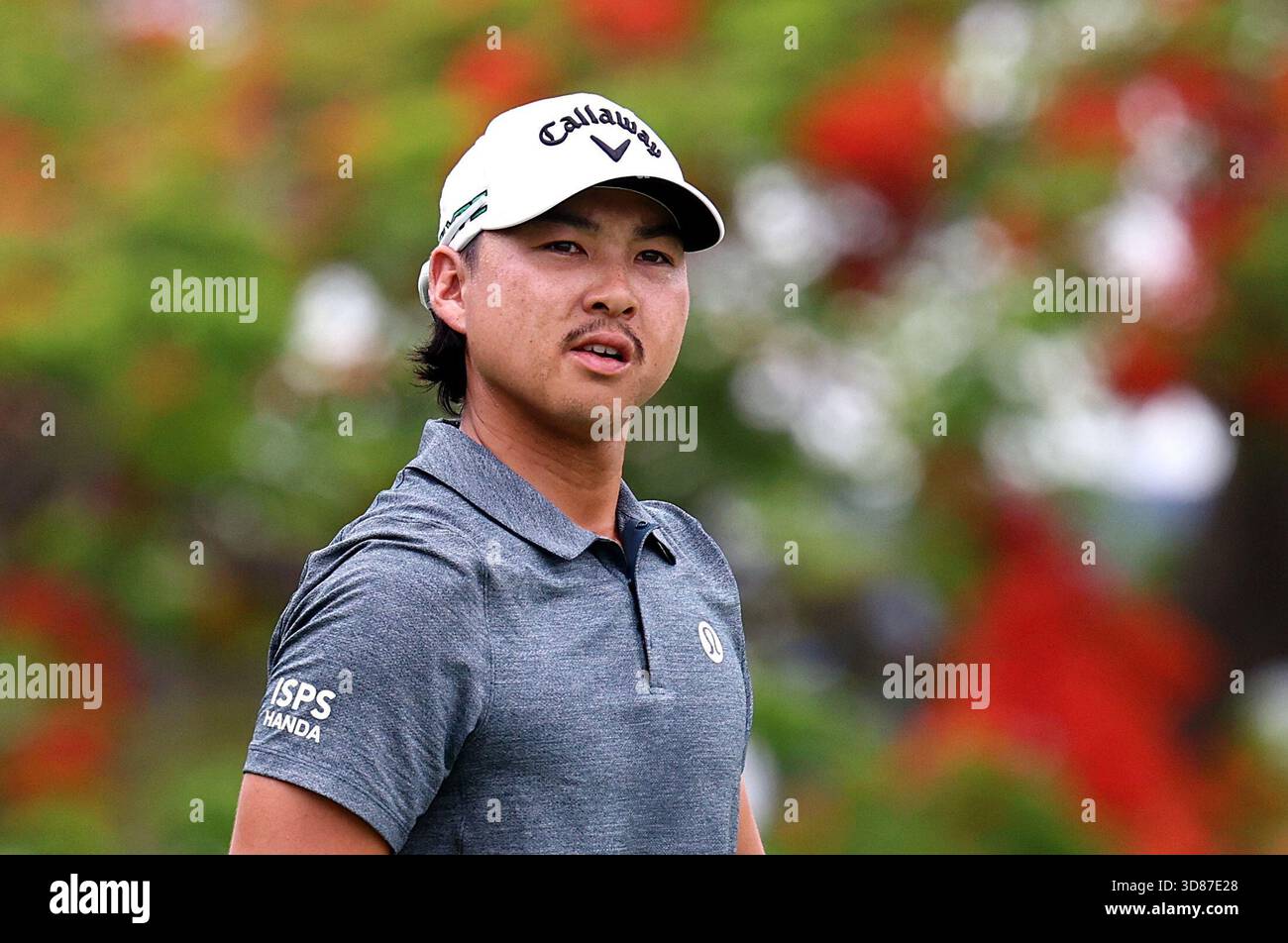 Australia's Min Woo Lee on the 5th hole during Round 3 of the Australian PGA Championship at ...