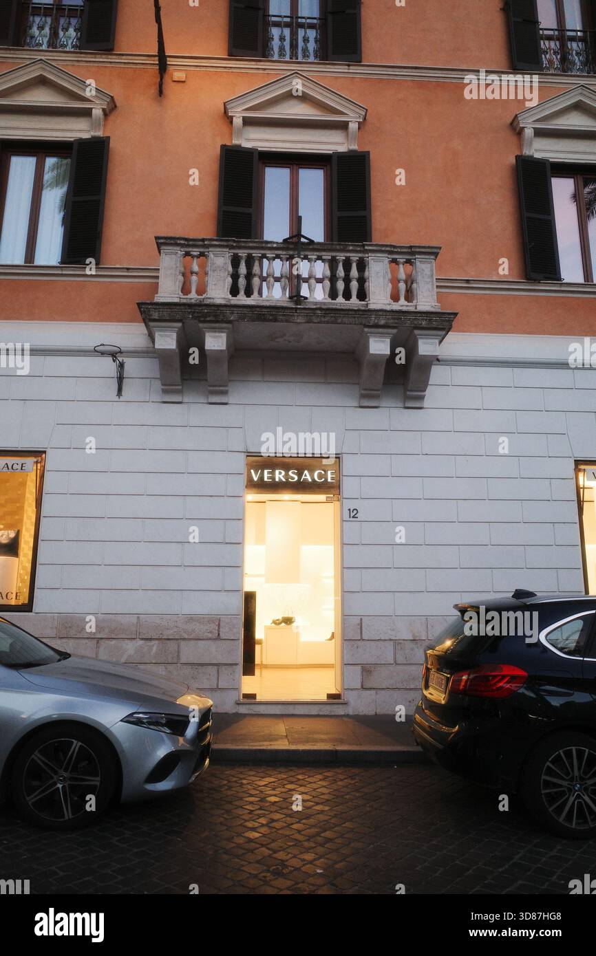 Versace stoefront in Rome, Italy on November 28, 2025. (Photo by Efren ...