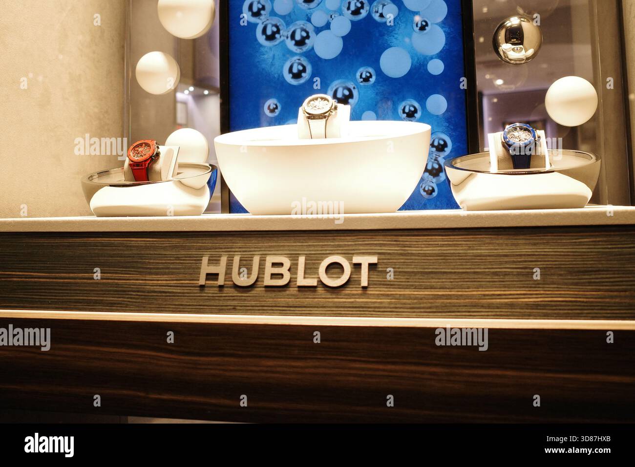 Hublot storefront display in Rome, Italy on November 28, 2025. (Photo ...