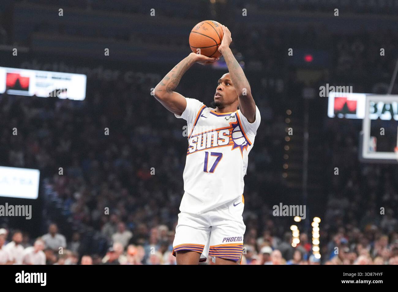 Phoenix Suns guard Jamaree Bouyea shoots during the first half of an ...
