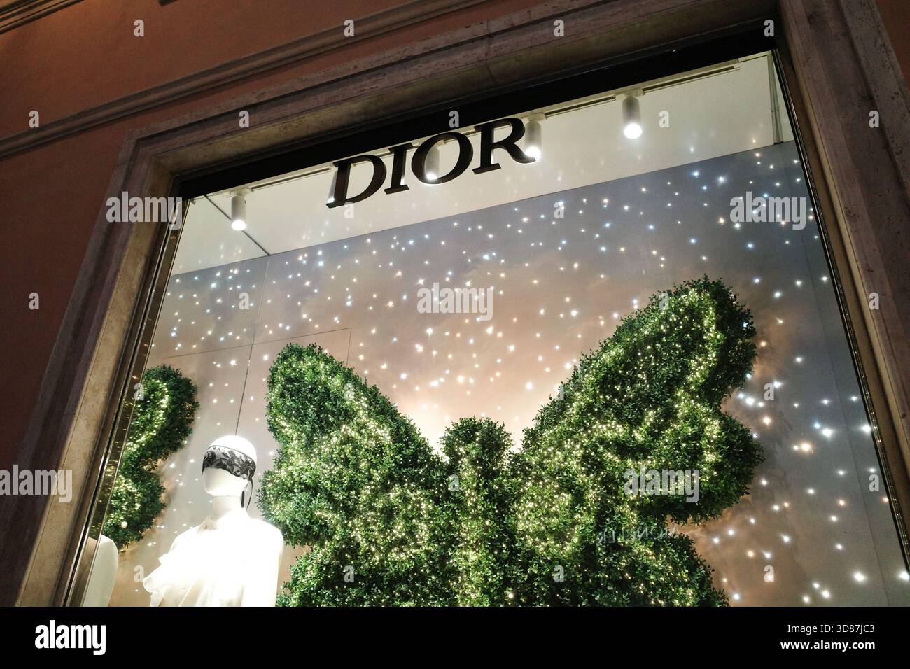 Dior storefront and signage in Rome, Italy on November 28, 2025. (Photo ...