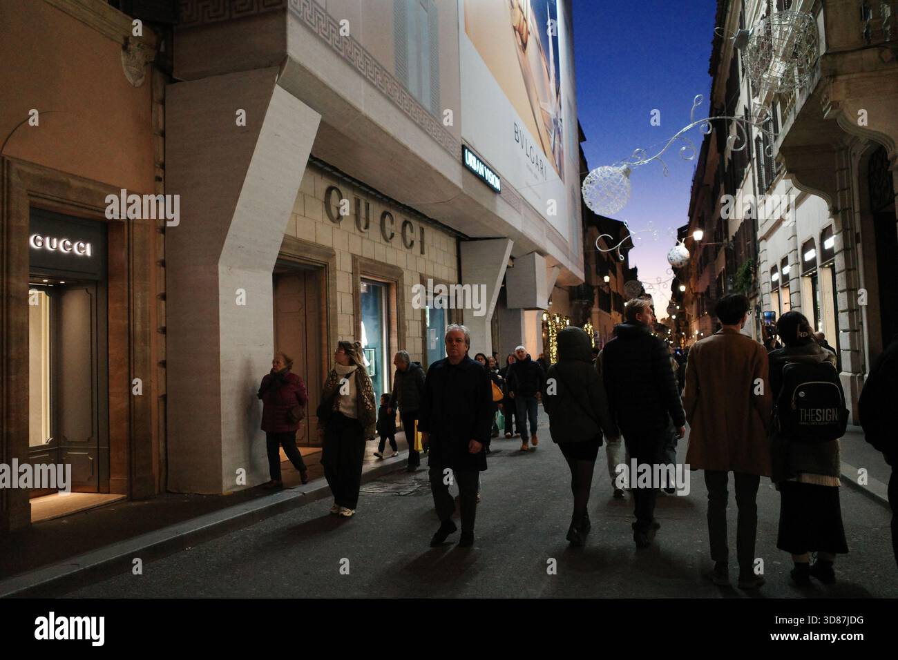 Gucci storefront and signage in Rome, Italy on November 28, 2025 ...