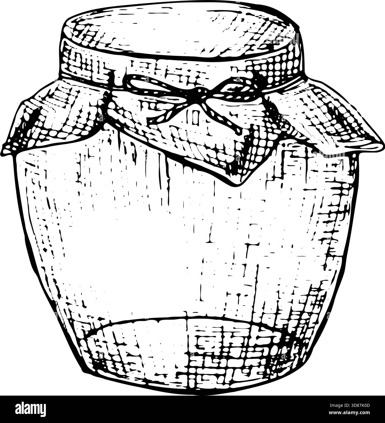 Jar jam icon flat Black and White Stock Photos & Images - Alamy