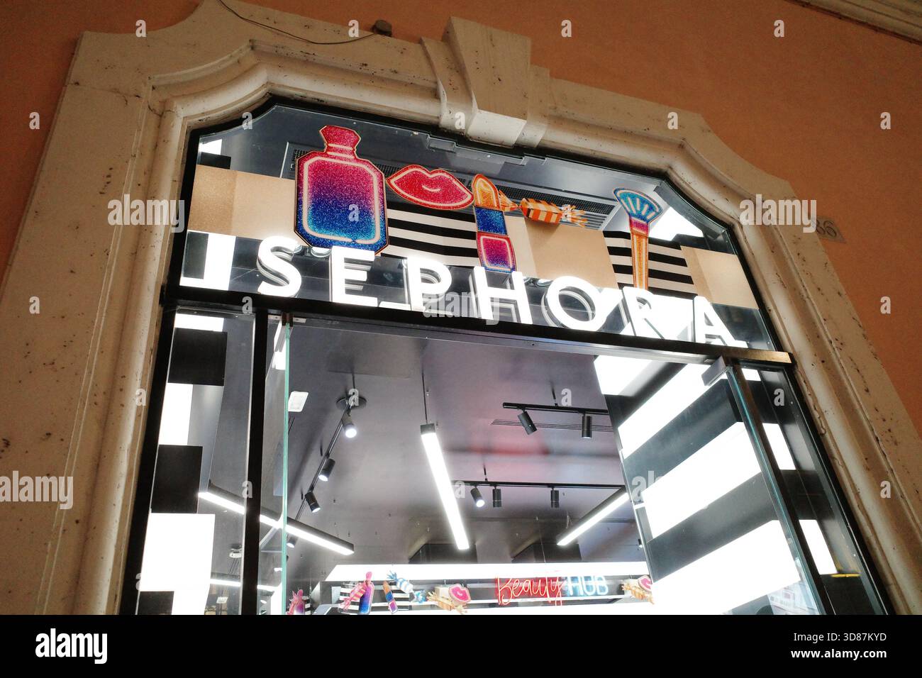 Sephora storefront and signage in Rome, Italy on November 28, 2025 ...