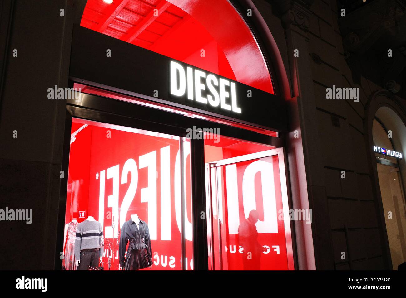 Diesel storefront and signage in Rome, Italy on November 28, 2025 ...