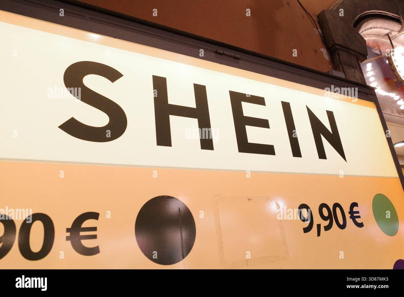 Shein storefront and signage in Rome, Italy on November 28, 2025 ...