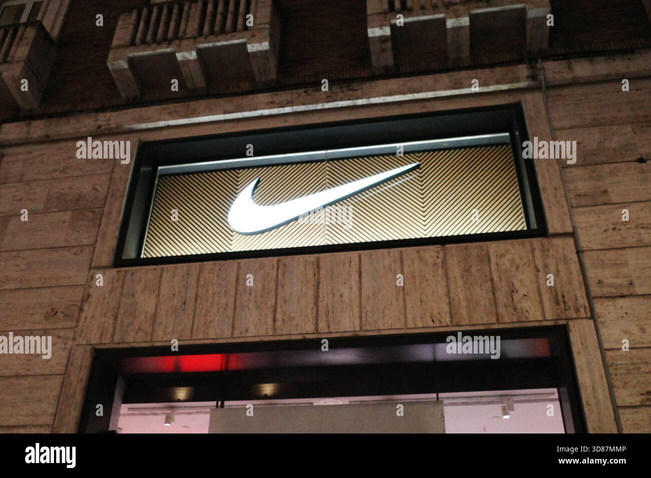 Nike storefront and signage in Rome, Italy on November 28, 2025. (Photo ...