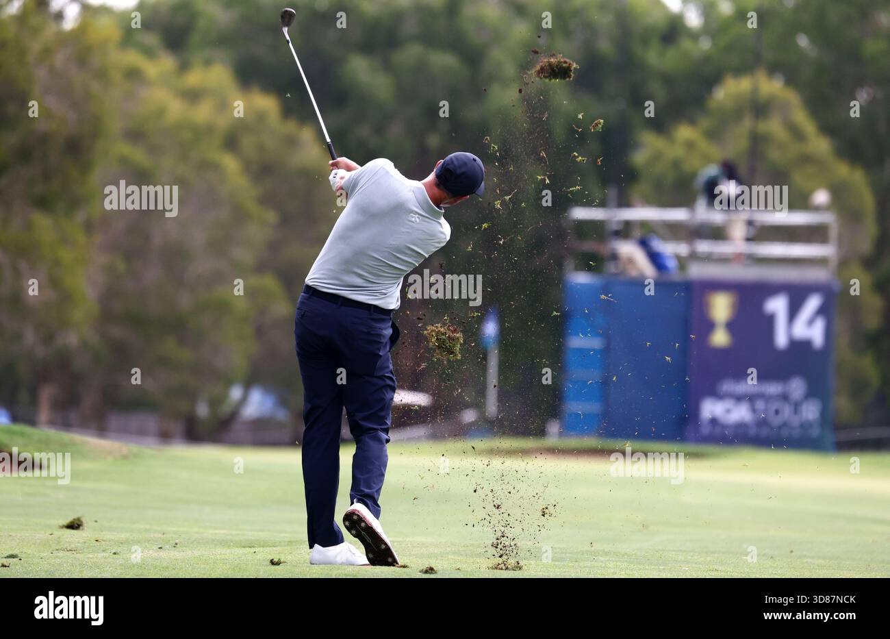 Australia's Adam Scott on the 14th hole during Round 3 of the ...