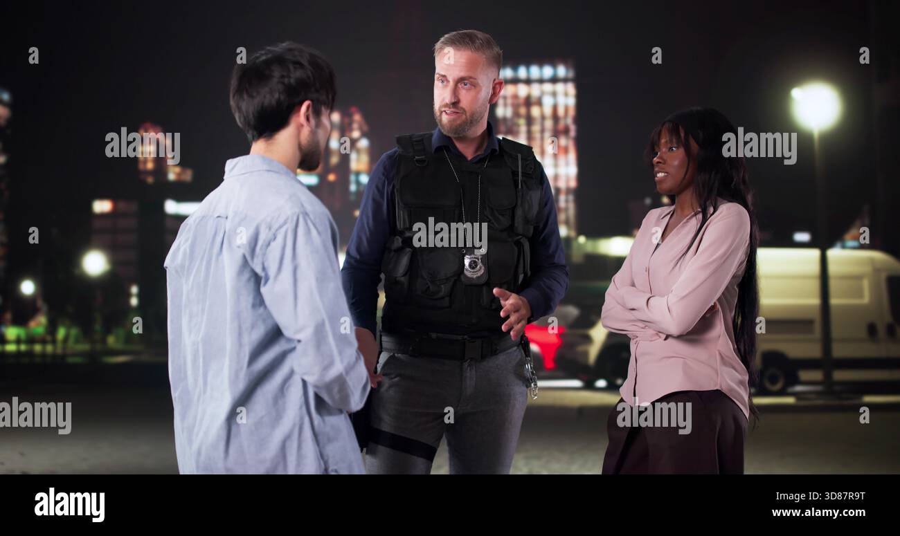 Police officer intervenes hi-res stock photography and images - Alamy