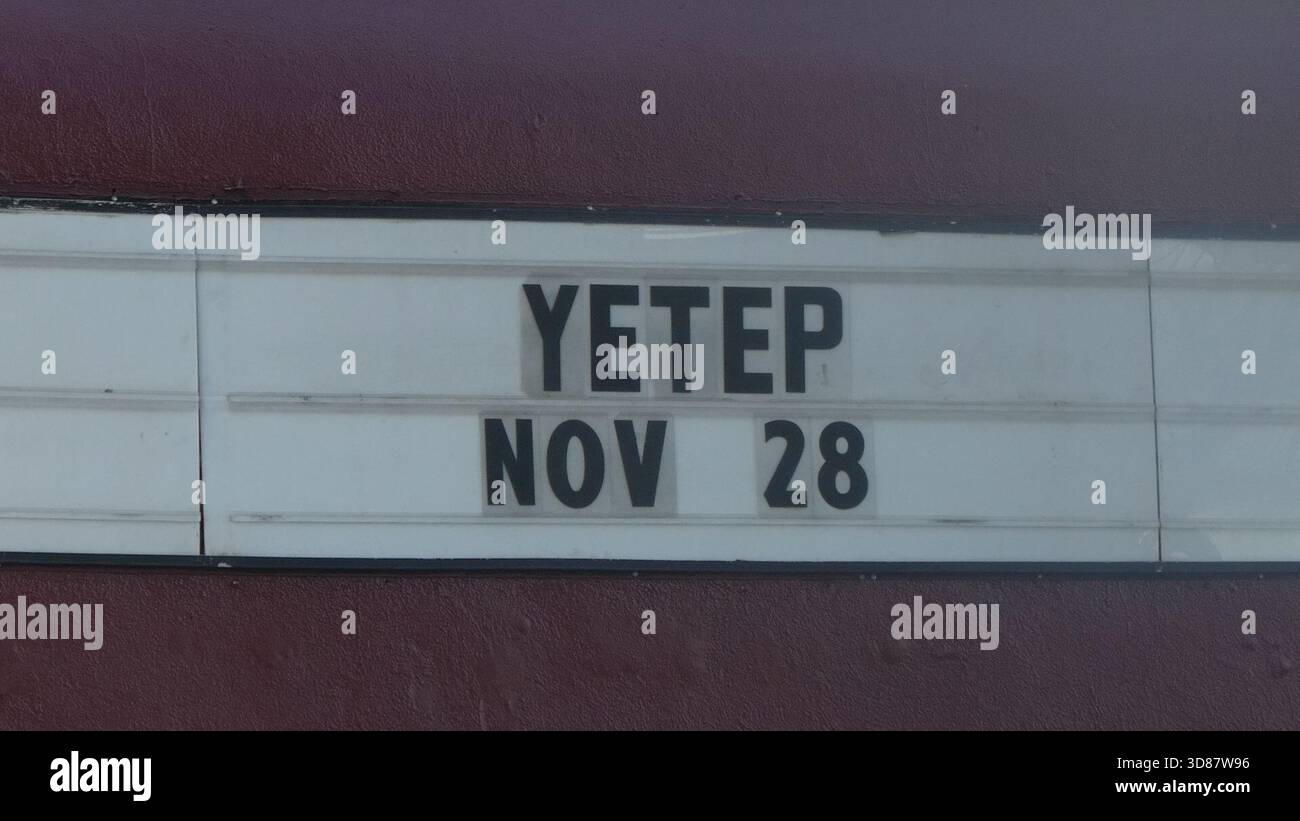 Los Angeles, California, USA 28th November 2025 YEtep Marquee at The ...