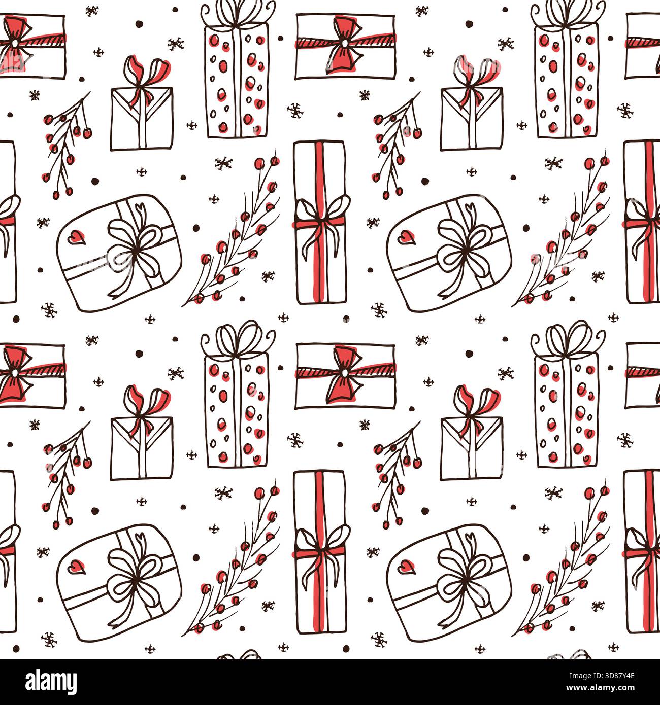 Xmas present gift winter Stock Vector Images - Alamy