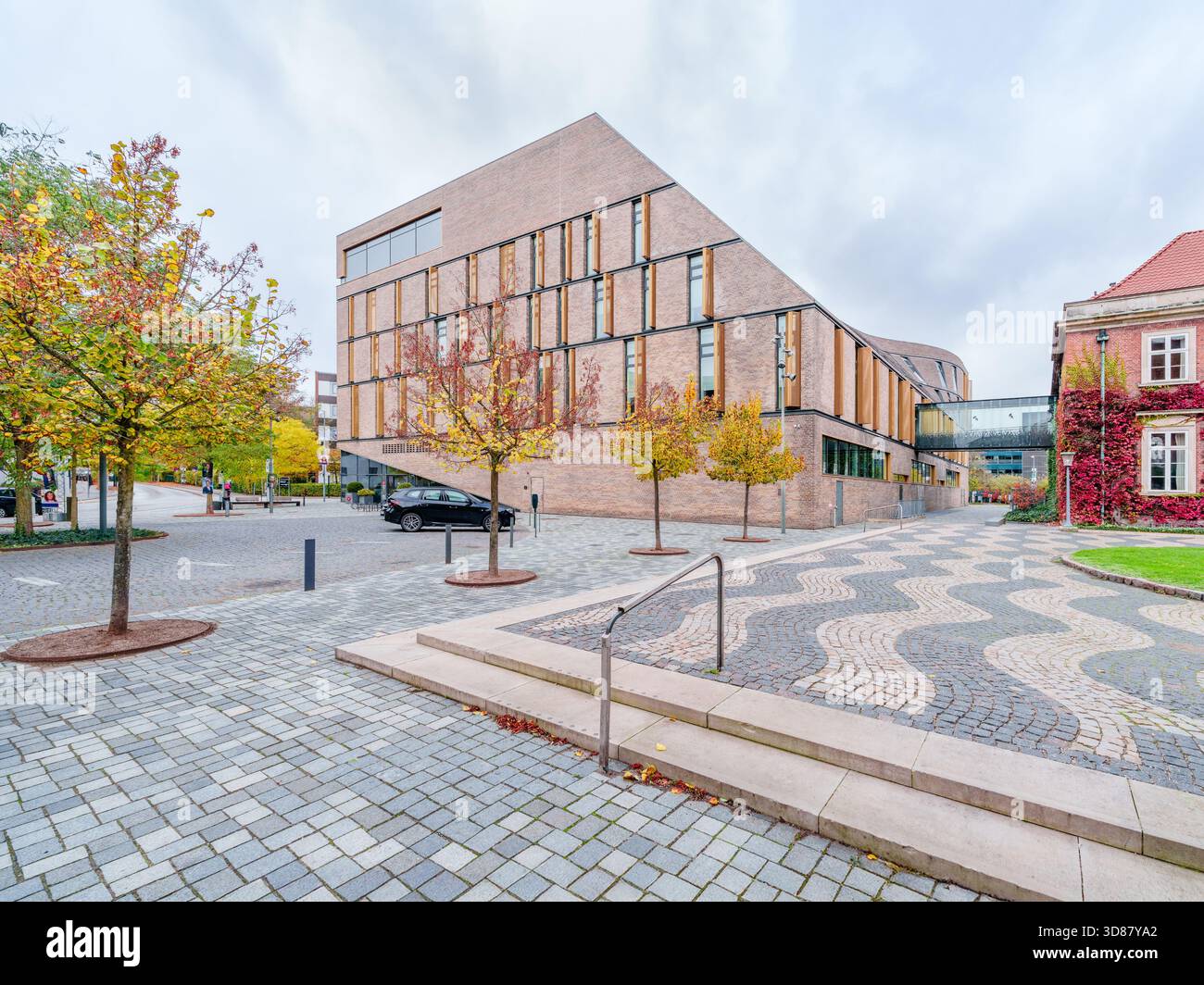 Copenhagen, Denmark - Frederiksberg Courthouse by 3XN, in autumn / Fall ...