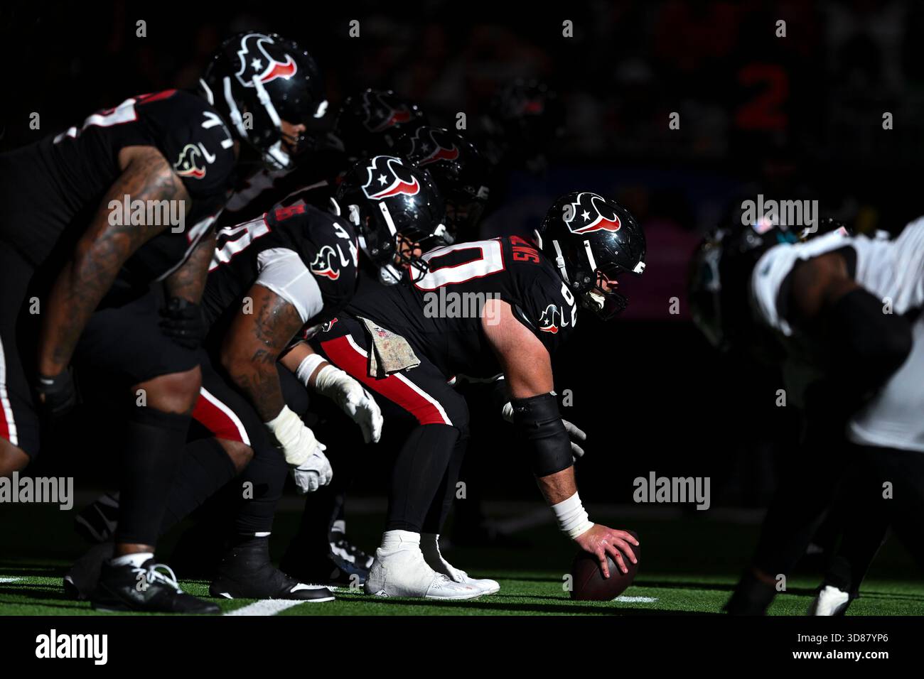 Houston Texans offense lines up during the second half of an NFL ...