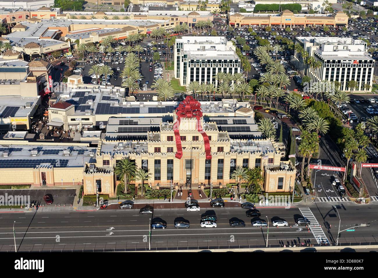 An aerial view of the Citadel Outlets on Black Friday, Nov. 28, 2025 ...