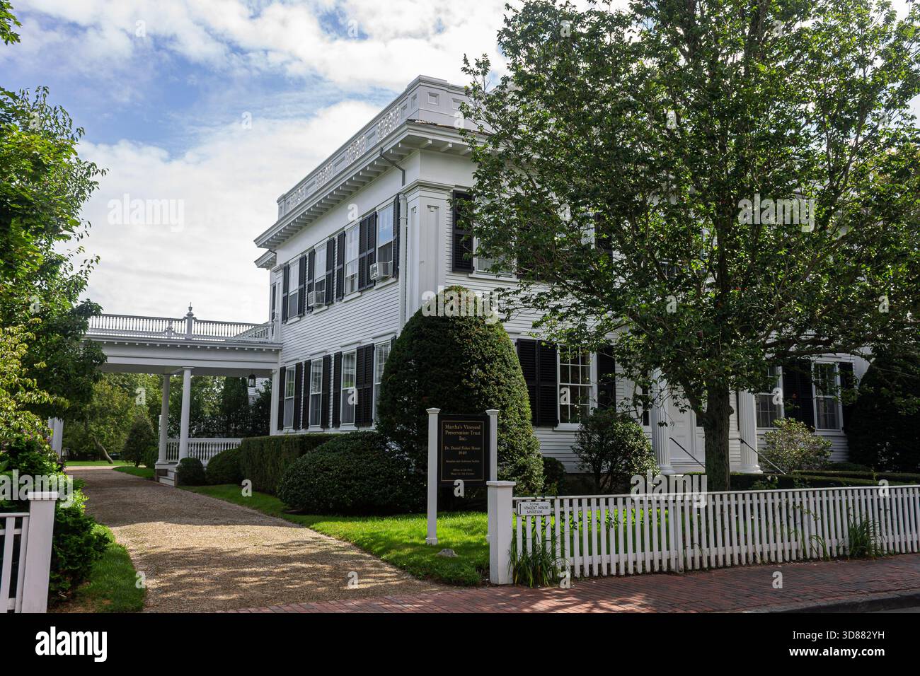 Edgartown, Massachusetts. Historic 1840s colonial-style mansion of Dr ...