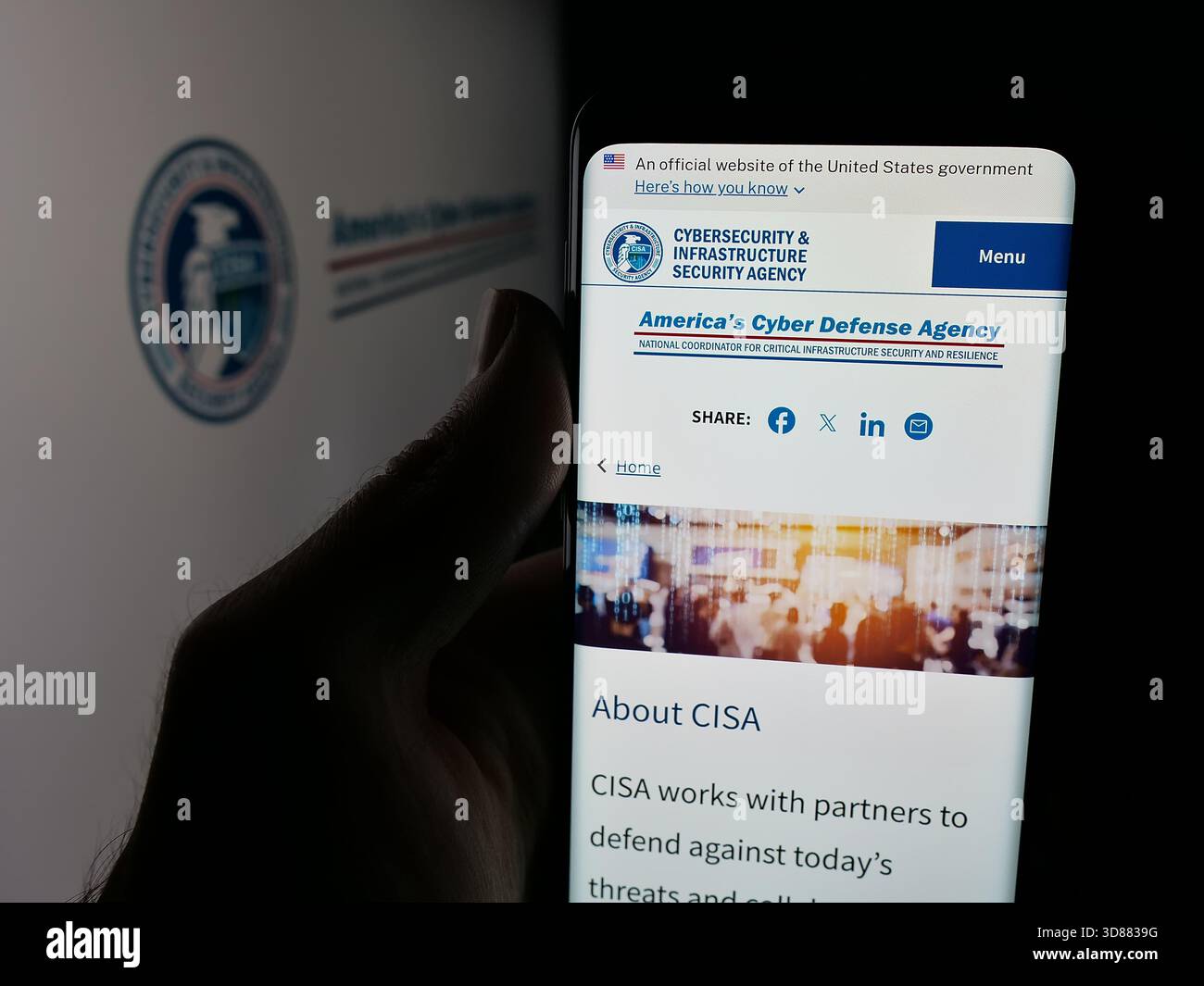 In this photo illustration, a cellphone with the webpage of cyber ...