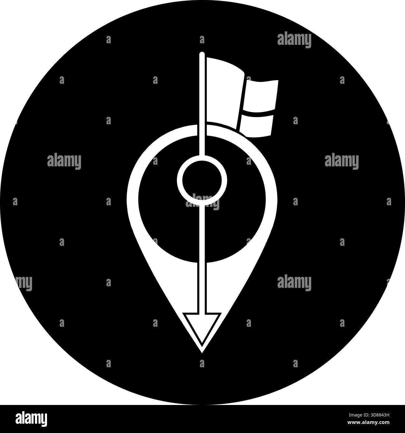 City location map icon Black and White Stock Photos & Images - Alamy