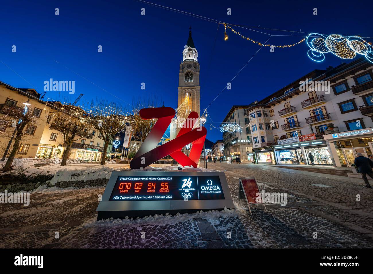 Timer + Olympic decorations Stock Photo - Alamy