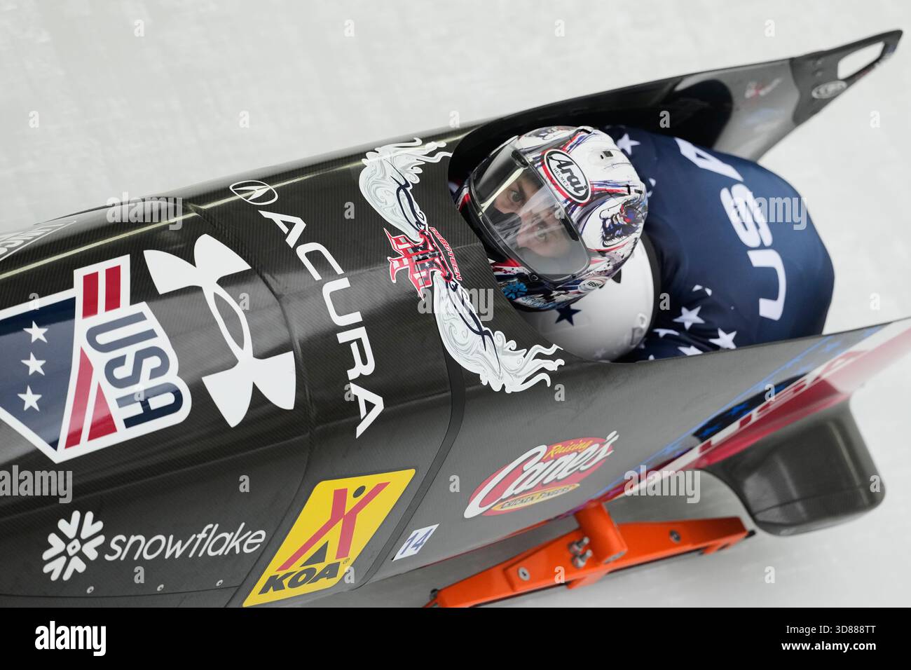 Kristopher Horn and Carsten Vissering of the United States speed down ...