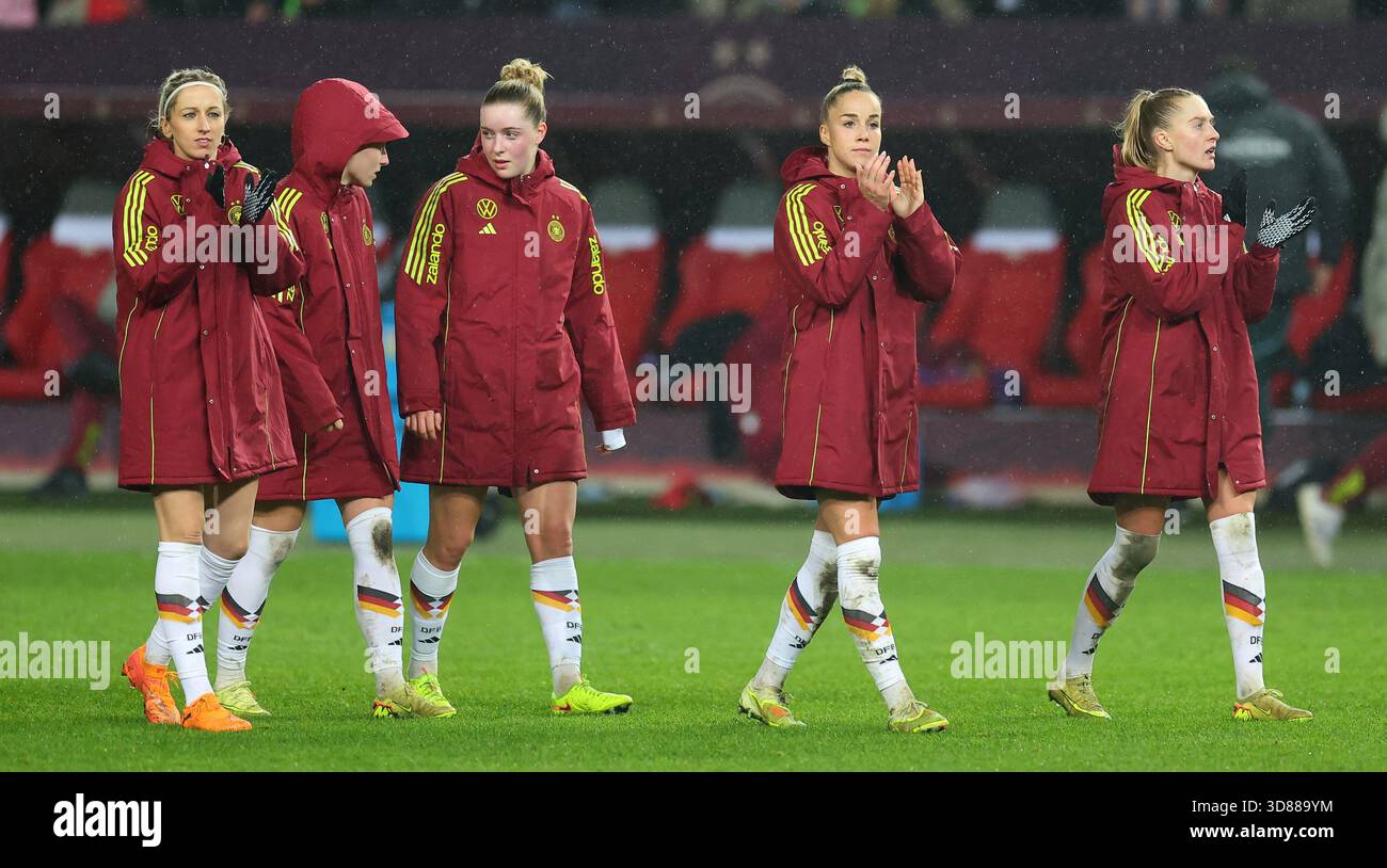 from left: Kathrin Hendrich, Franziska Kett, Alara Sehitler, Giulia ...