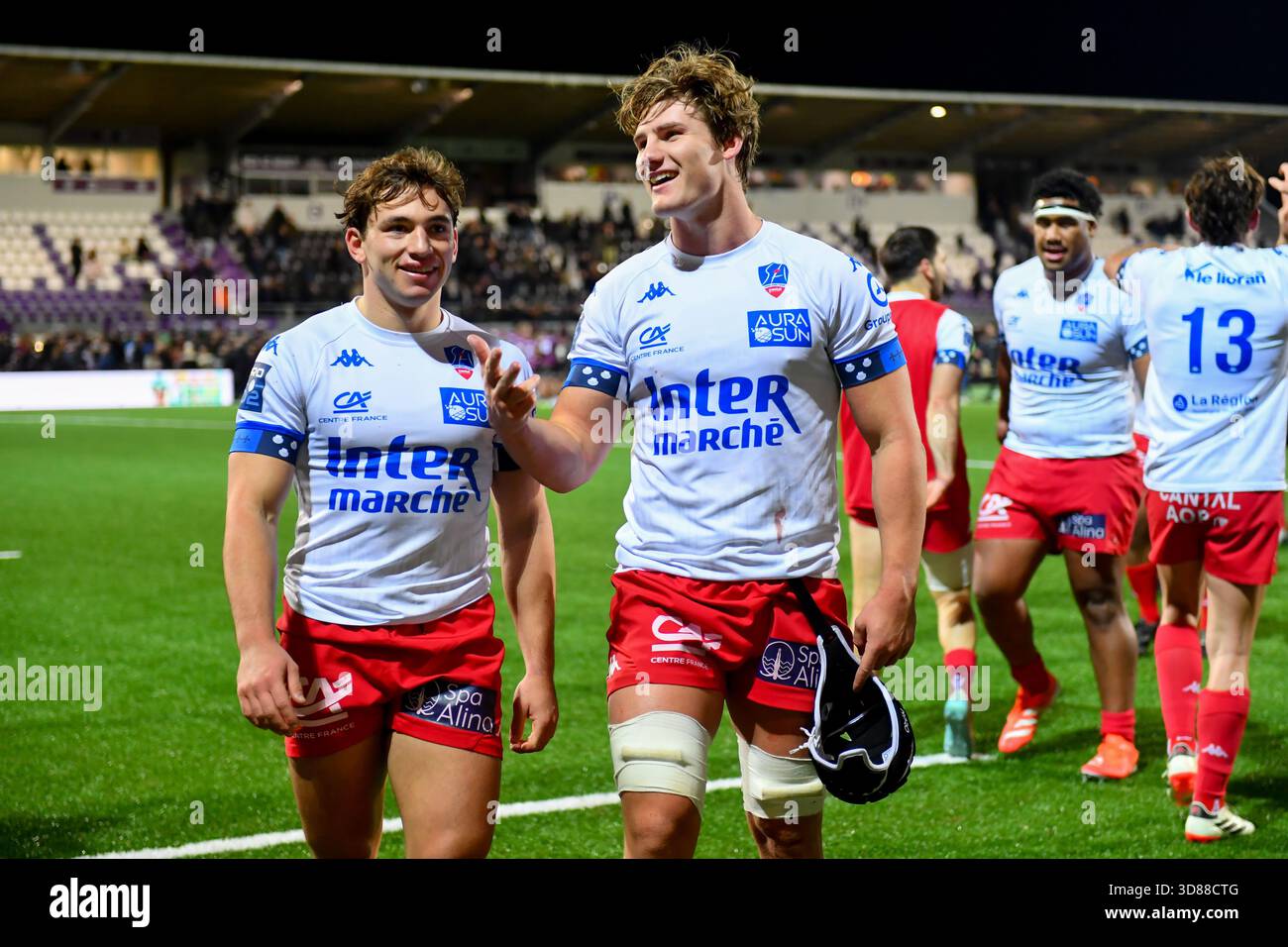 Hugo Huurman of Aurillac and Boris Hadinegoro of Aurillac during the ...