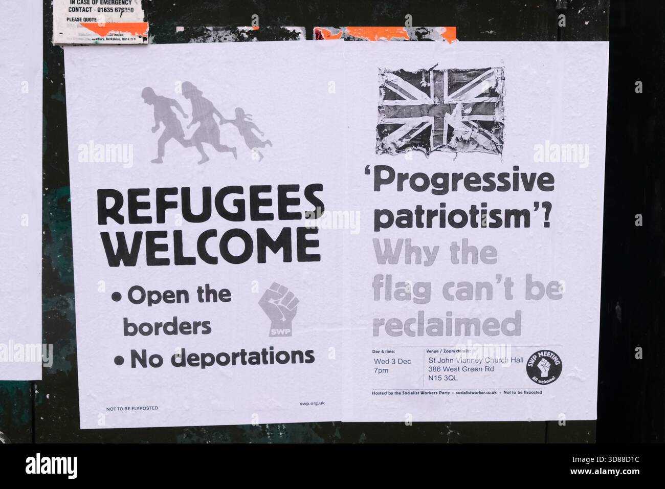 North London, UK. 29th Nov 2025. Migrant crisis: Refugees Welcome ...
