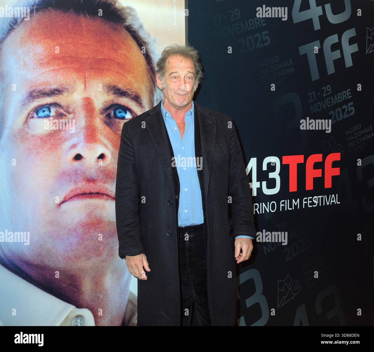 Turin at the Turin Film Festival with actor Vincent Lindon Stock Photo ...