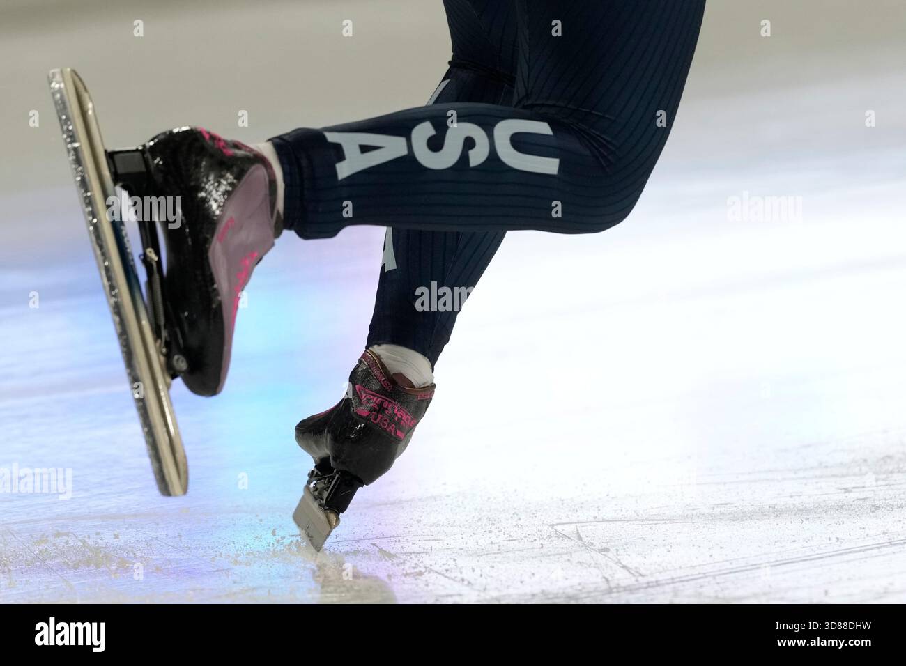 U.S. Keeley Whitcomb competes during the 1000m women's speed skating ...