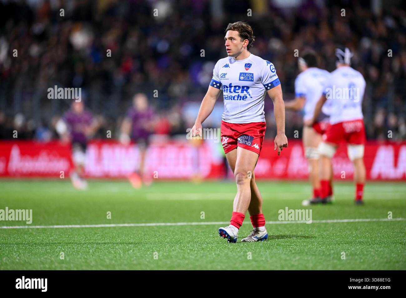 Boris Hadinegoro of Aurillac during the Pro D2 match between Soyaux and ...