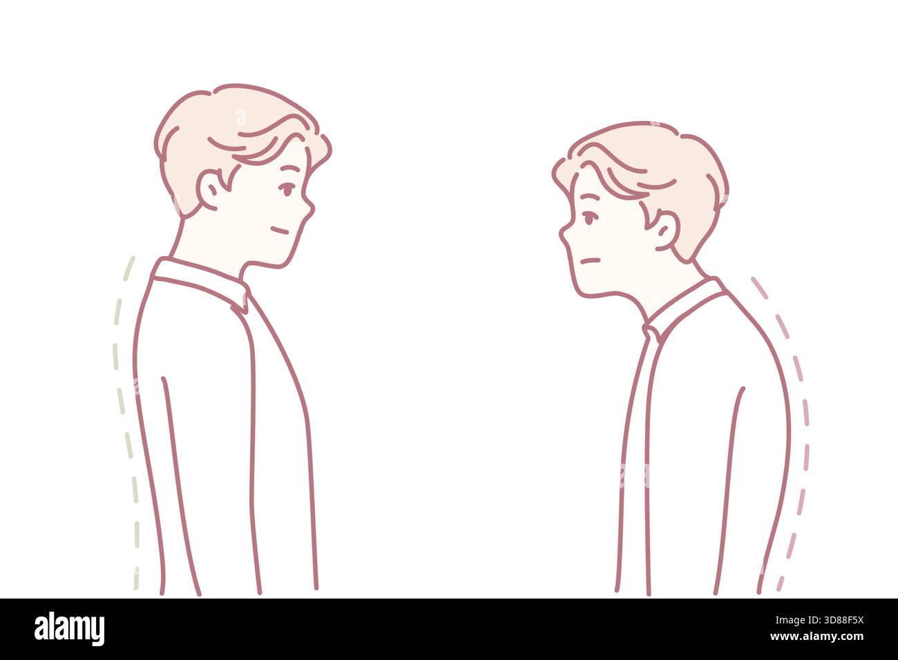 quiet conflict portrayed, silent disagreement illustrated through ...
