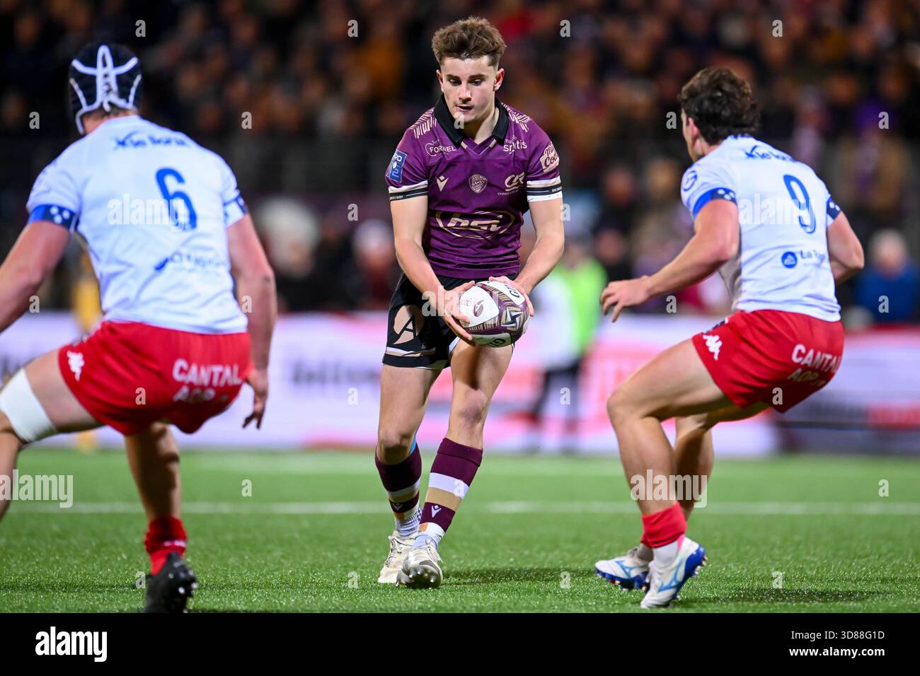 Paul Berges of Soyaux Charentes during the Pro D2 match between Soyaux ...