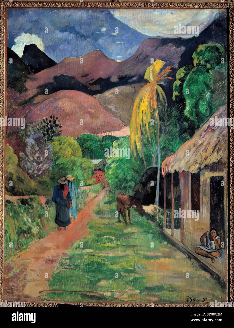 A Street in Tahiti by Paul Gauguin 1891 Stock Vector Image & Art - Alamy