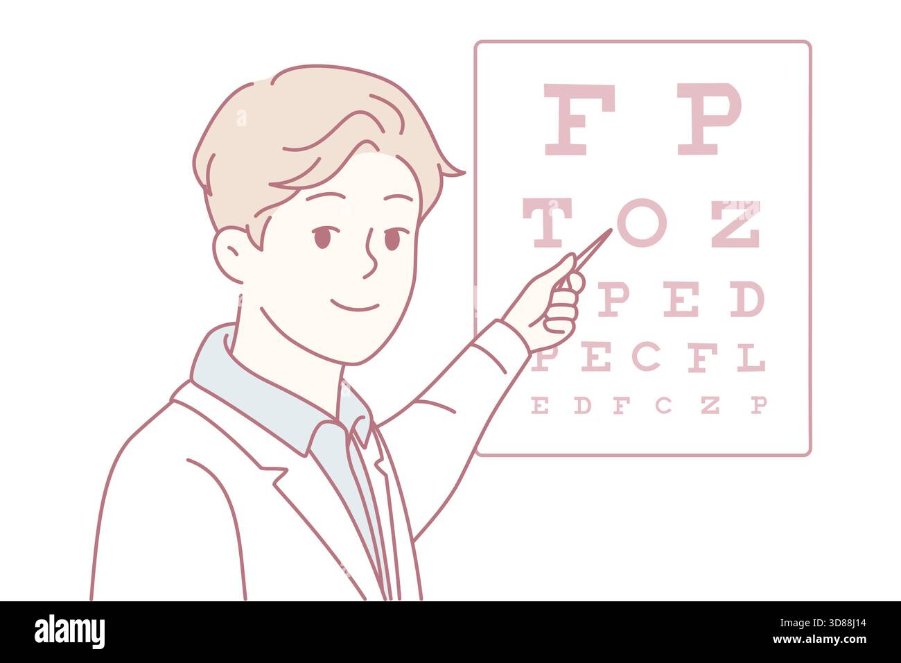 Caucasian practitioner Stock Vector Images - Alamy