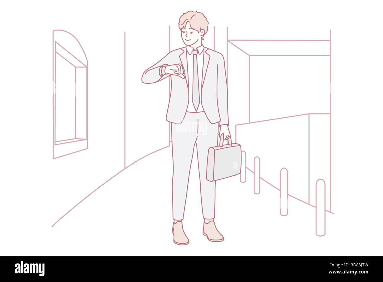 Busy sidewalk not fried Stock Vector Images - Alamy