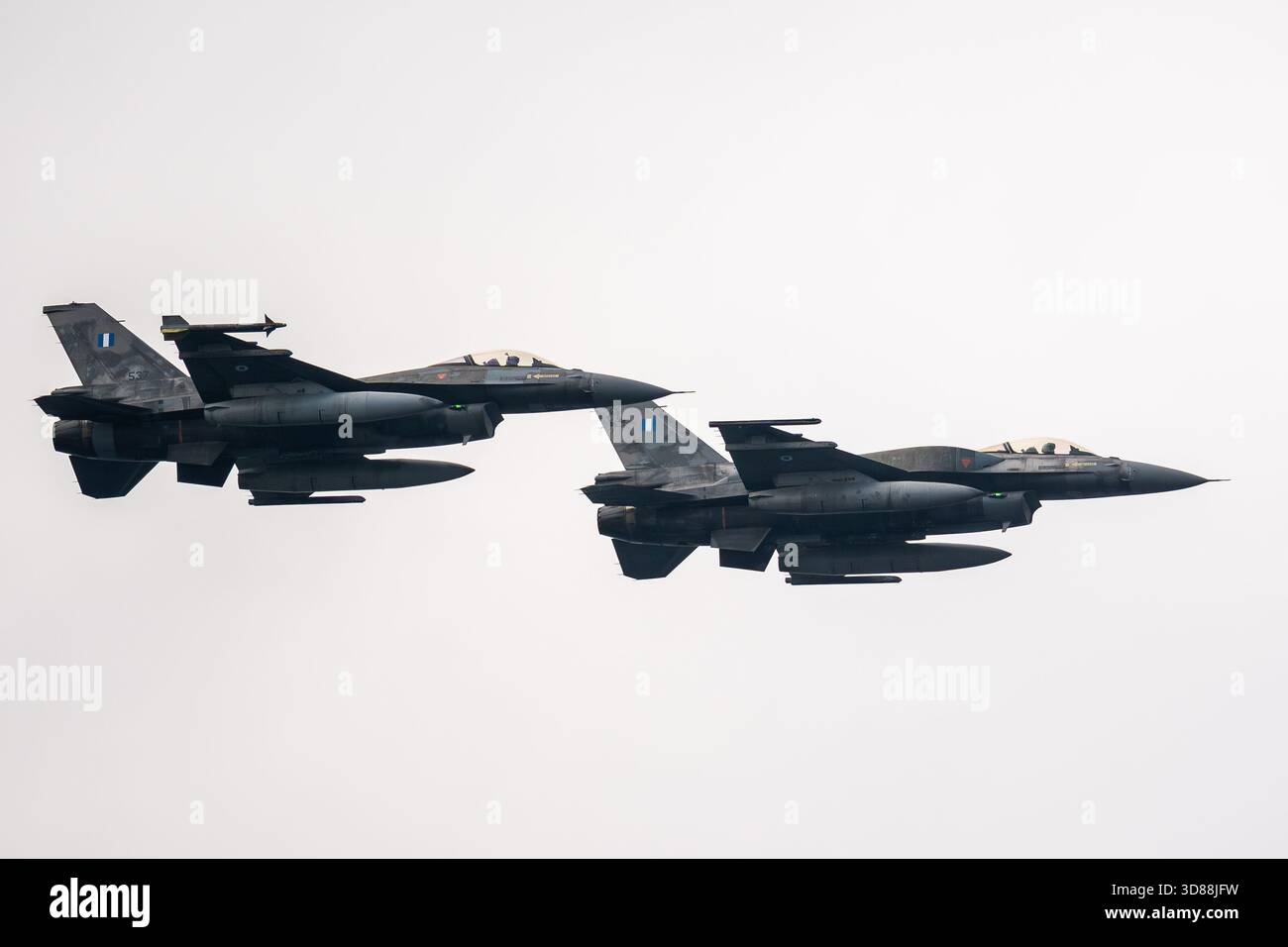 October 23, 2025, Thessaloniki, Greece: Hellenic Air Force F-16s Viper ...