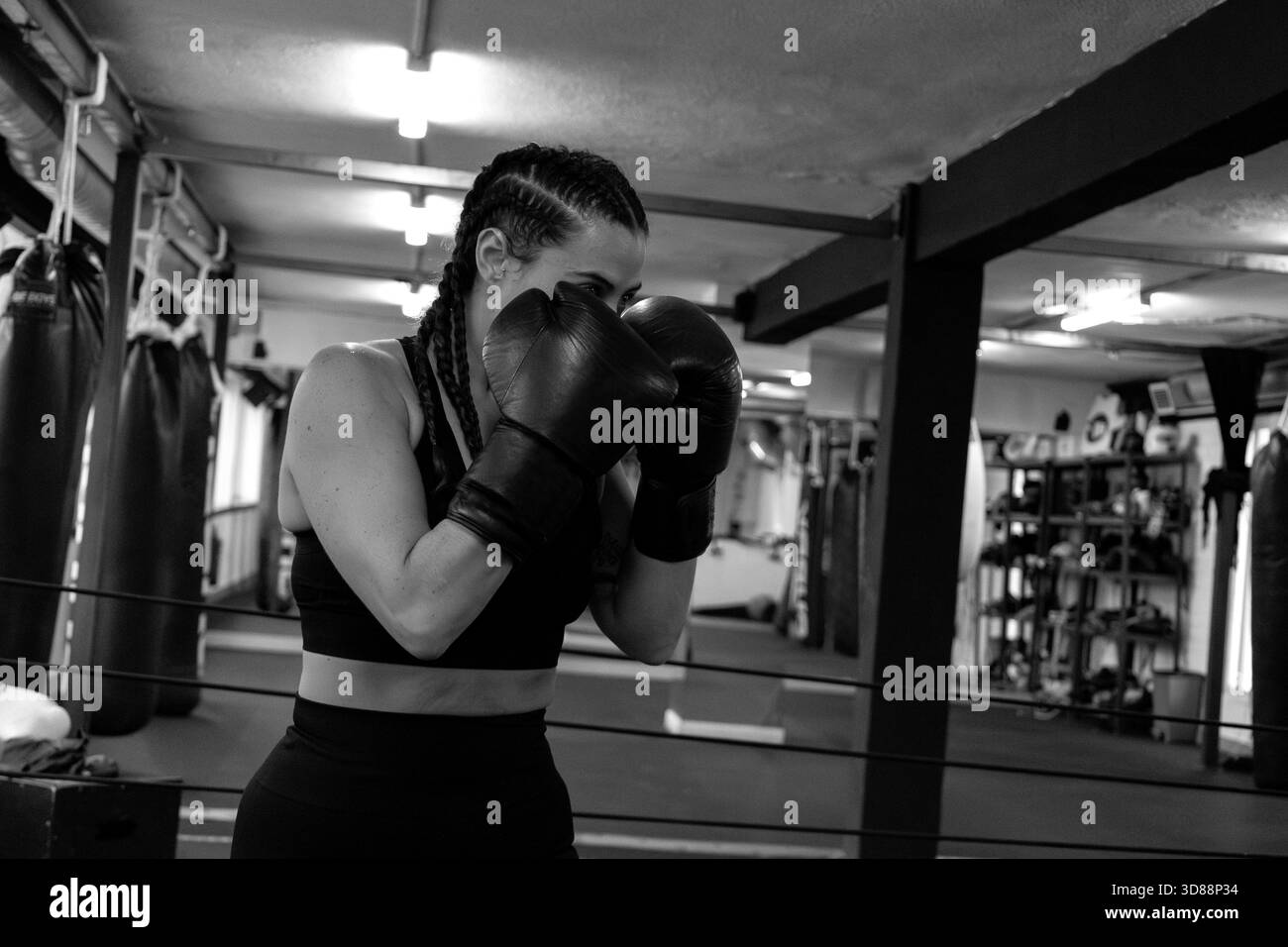 Sports focused Black and White Stock Photos & Images - Alamy