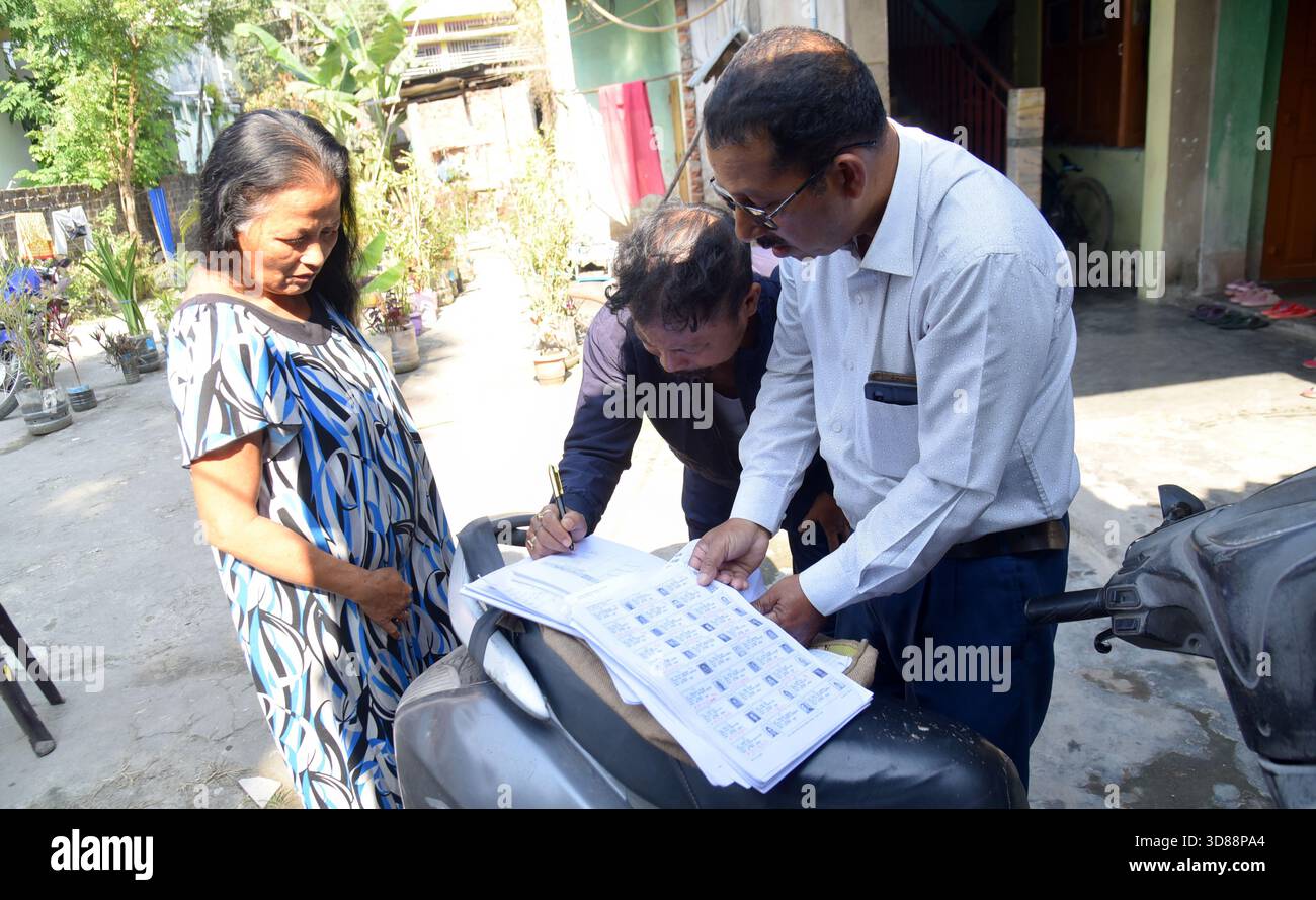 November 28, 2025, Guwahati, Guwahati, India: A Booth Level Officers ...