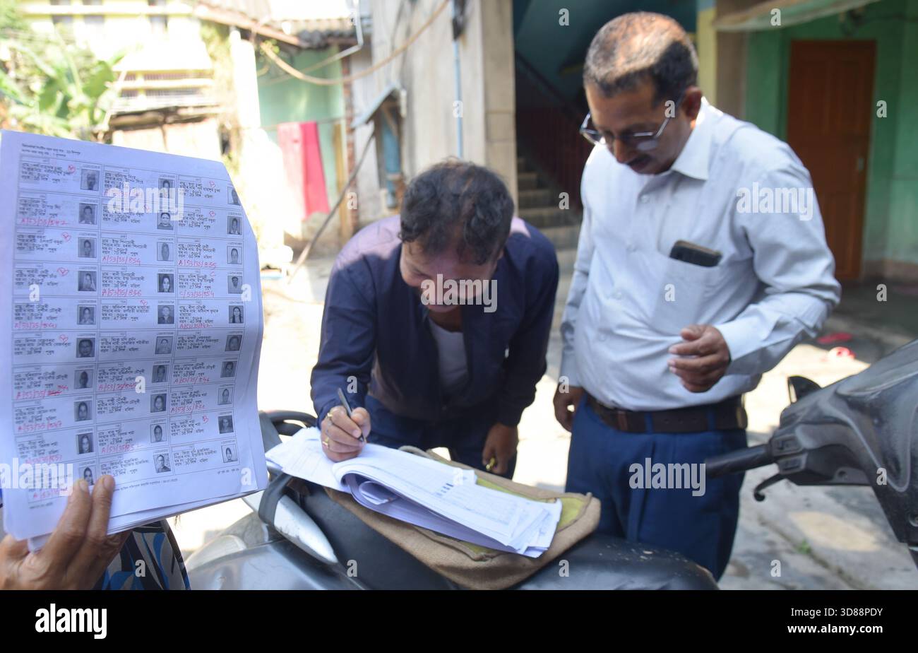 Guwahati, Guwahati, India. 28th Nov, 2025. A Booth Level Officers ...