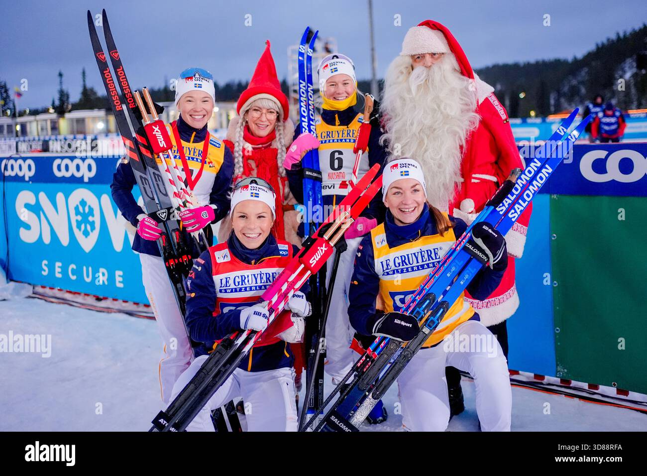 Ruka, Finland 20251129. Jonna Sundling, Johanna Hagström, Maja ...